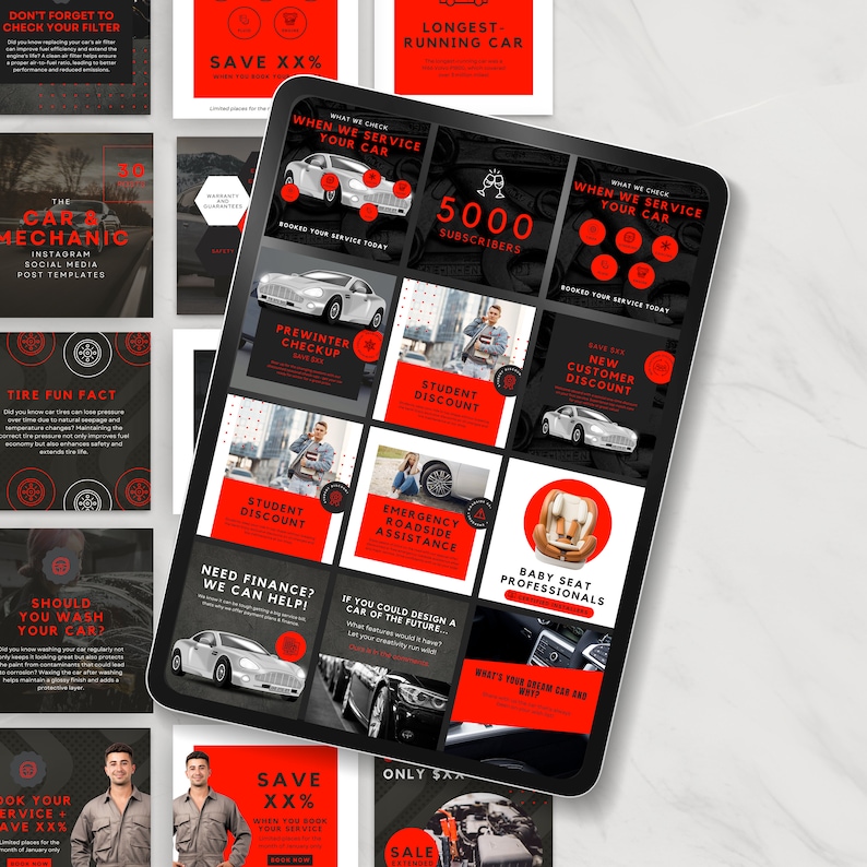 Mechanic Social Media Templates| Auto Repair Shop| Mechanic Template ...