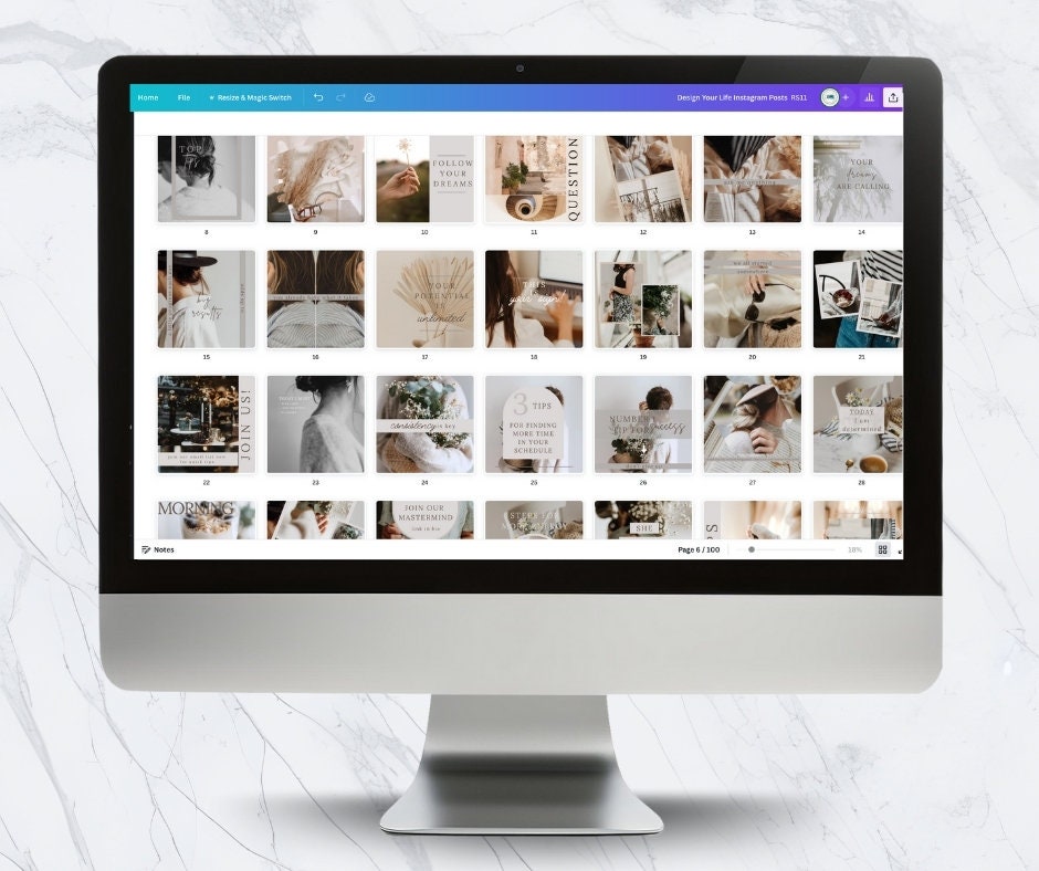 Lifestyle Influencer Templates IG Templates for Influencers Canva ...
