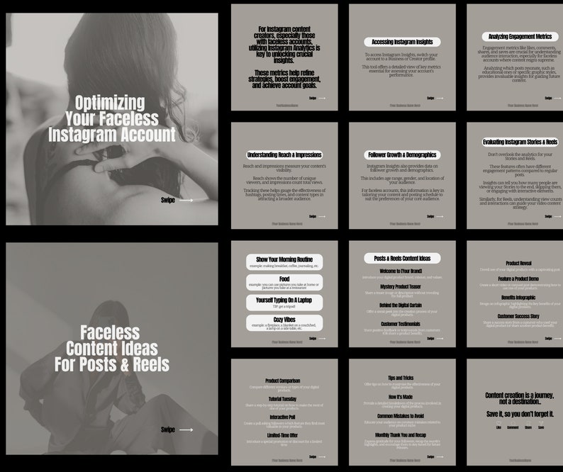 30 Days Digital Marketing Instagram Carousel Templates (MRR) - Etsy