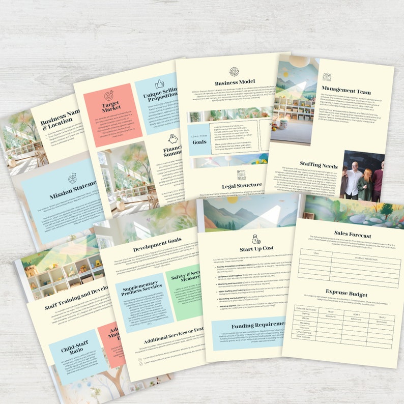 Daycare Business Plan Home Daycare Childcare Business Emergency Plan ...