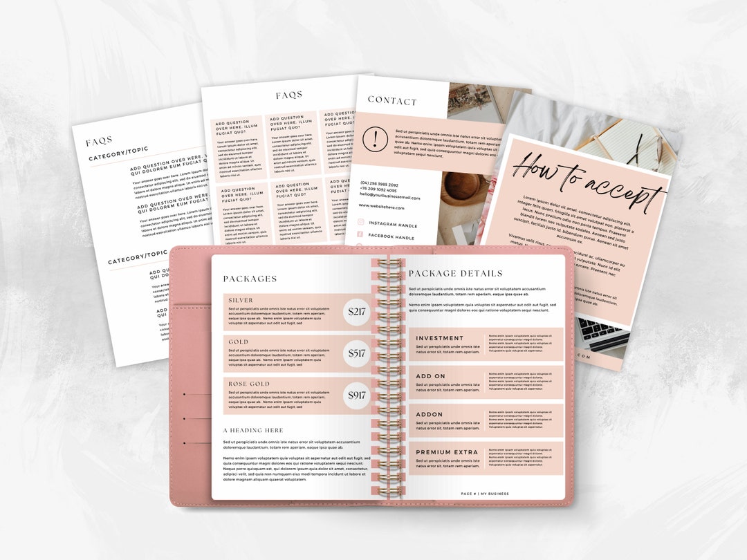 Virtual Assistant Client Welcome Packet Onboarding Template Canva Template Social Media