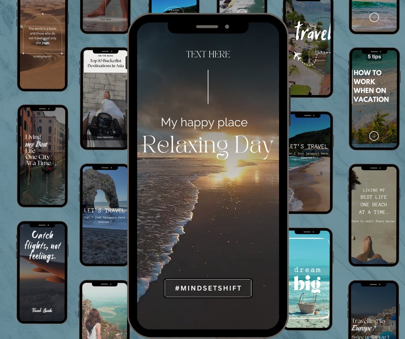 100 Luxury Travel Faceless Instagram Reels Marketing Branding Kit reels ...