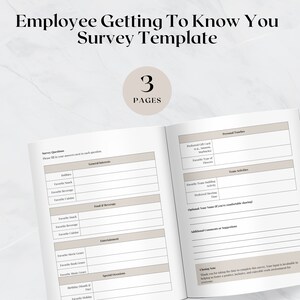 Employee Favorites Questionnaire | Employee Questionnaire | Get to Know ...