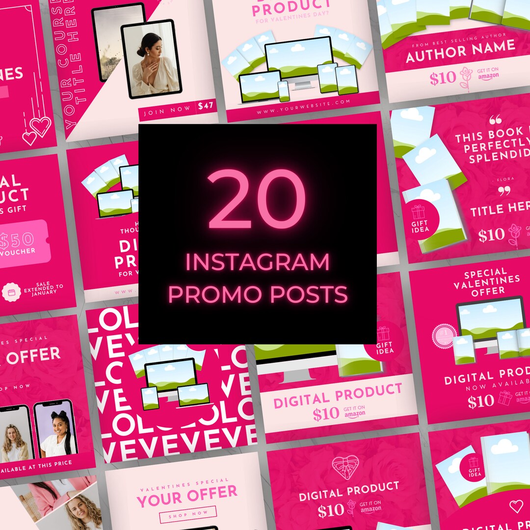 Instagram Promotion Valentines Day Flyer Engagement Booster for Digital ...