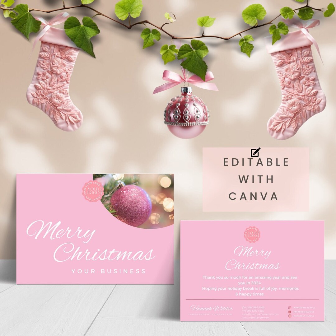 Corporate Business Christmas Card Template Business Christmas Card ...