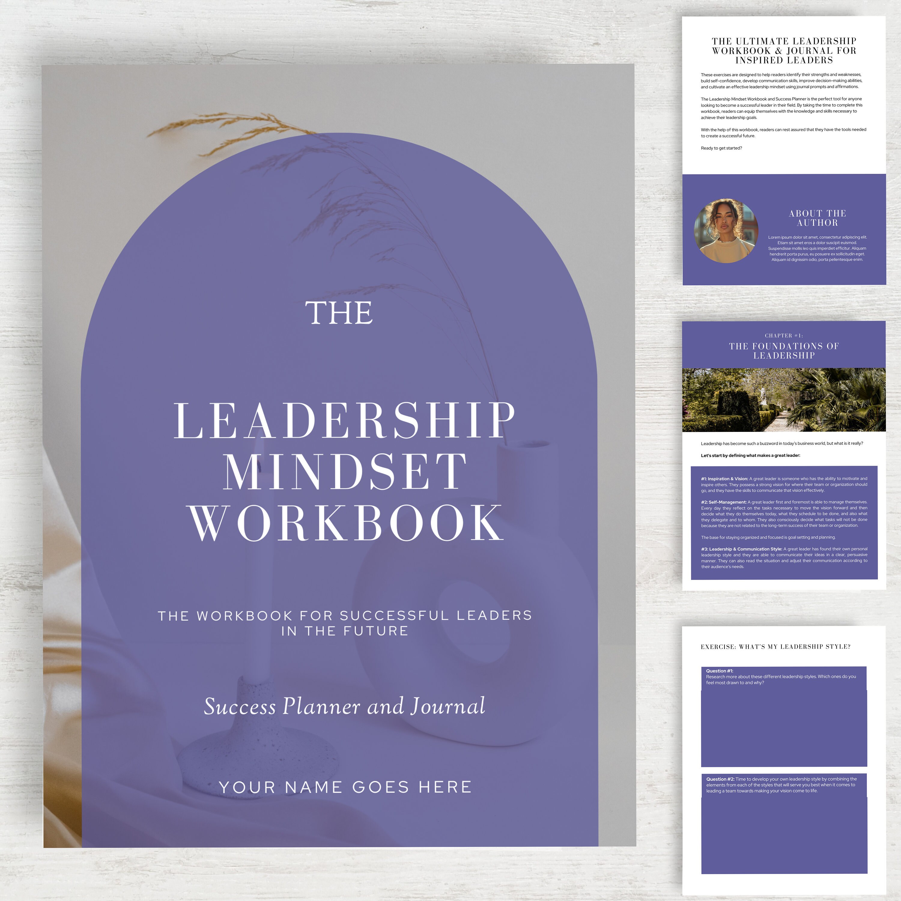 Leadership Workbook Leadership Mindset Workbook Template Success ...