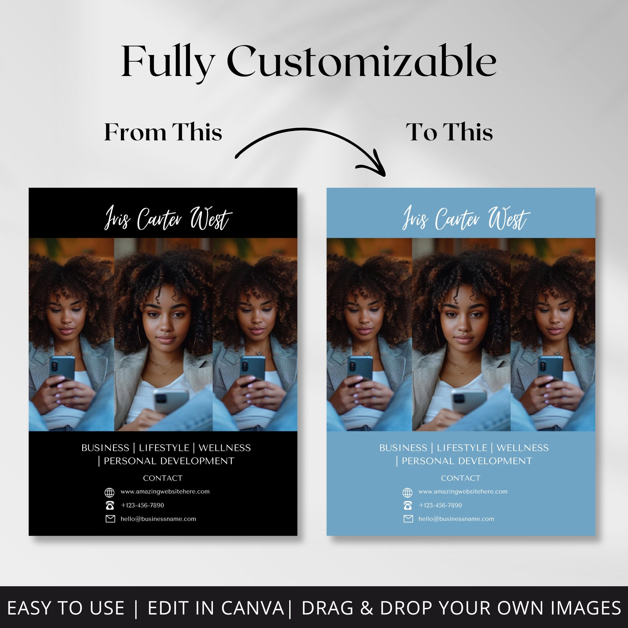 Social Media Kit Blogger Media Kit instagram Media Kit Press Kit Canva ...