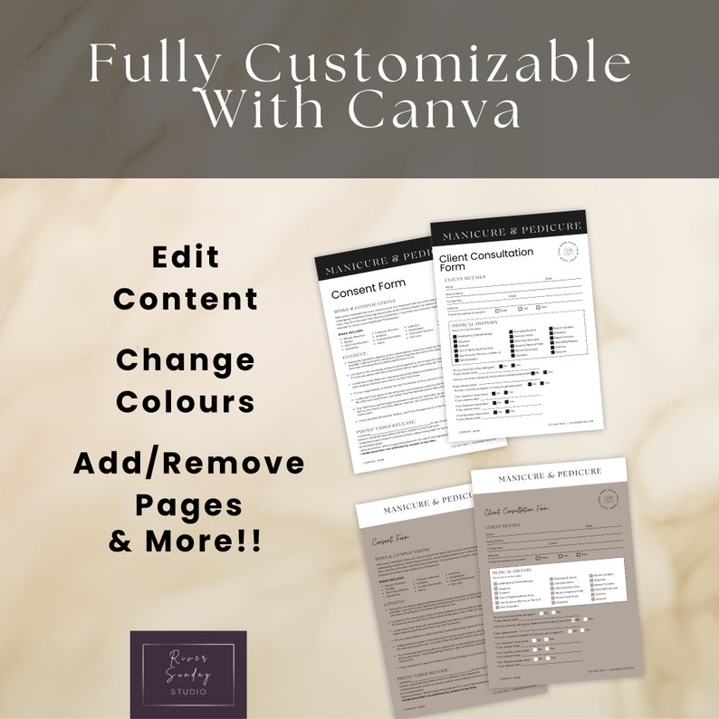 Client Intake Forms | Consent Form Bundles| Beauty Salon | Nail ...