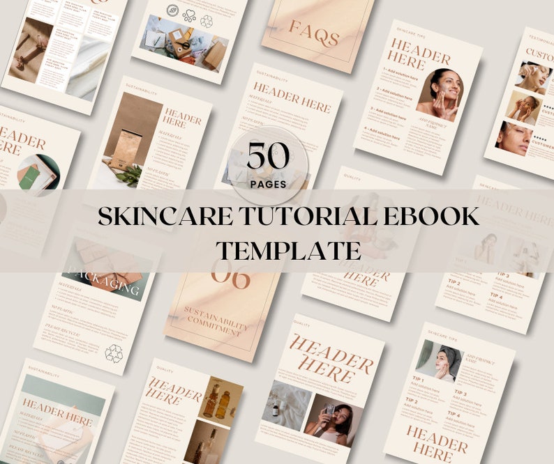 Ebook Template Skincare | Skincare Business | Beauty Business| Beauty ...