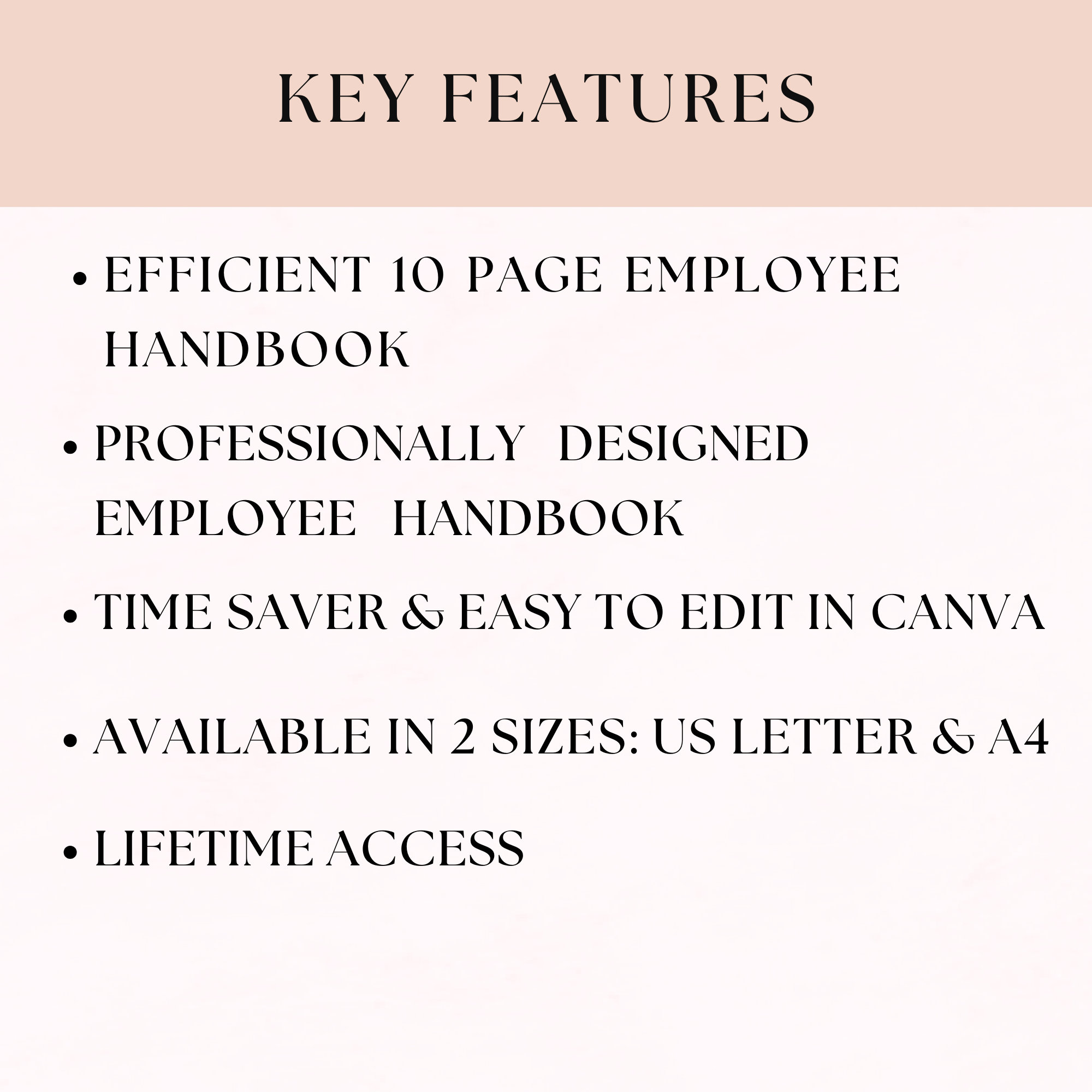 Small Business Employee Handbook Template Employee Welcome Package ...