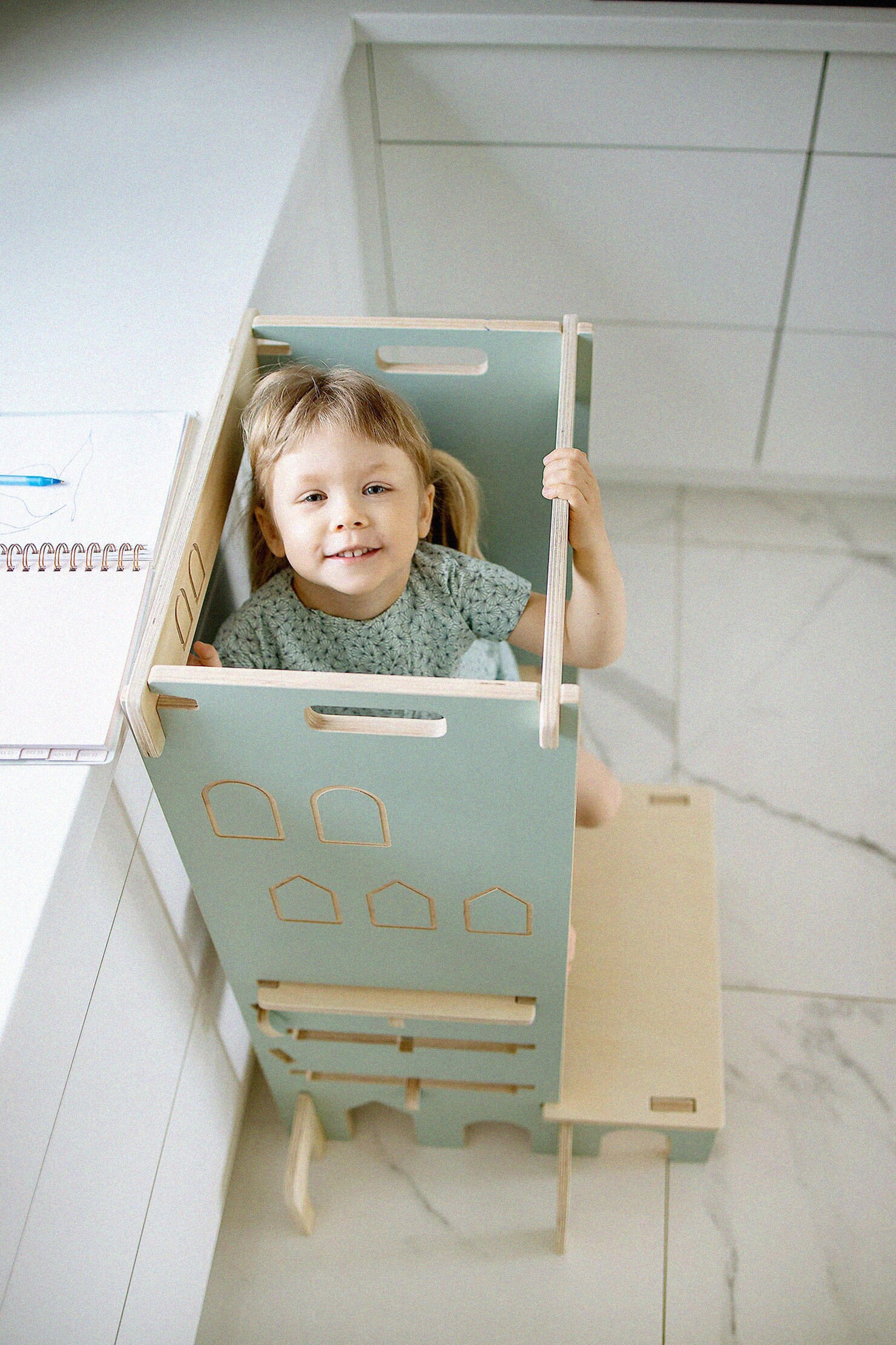 Toddler Tower, Learning Tower, Step Stool, Toddler Furniture, Indoor ...