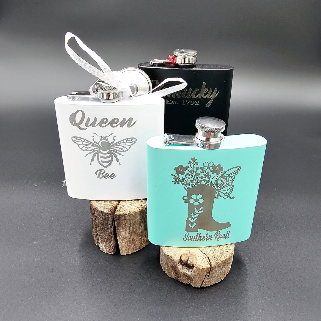 Hand Crafted in Kentucky Half Pint Flasks Can Be Personalized - Etsy