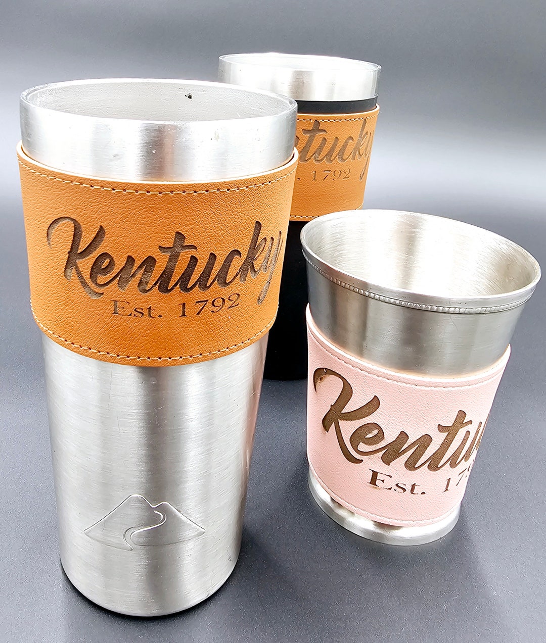 Leather Kentucky Coffee & Beer Koozies - Etsy