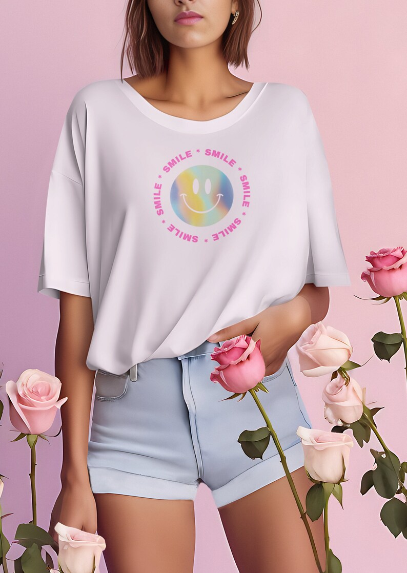 Smiley Face T-shirt Coquette Clothing Preppy Stuff Preppy T-shirt - Etsy