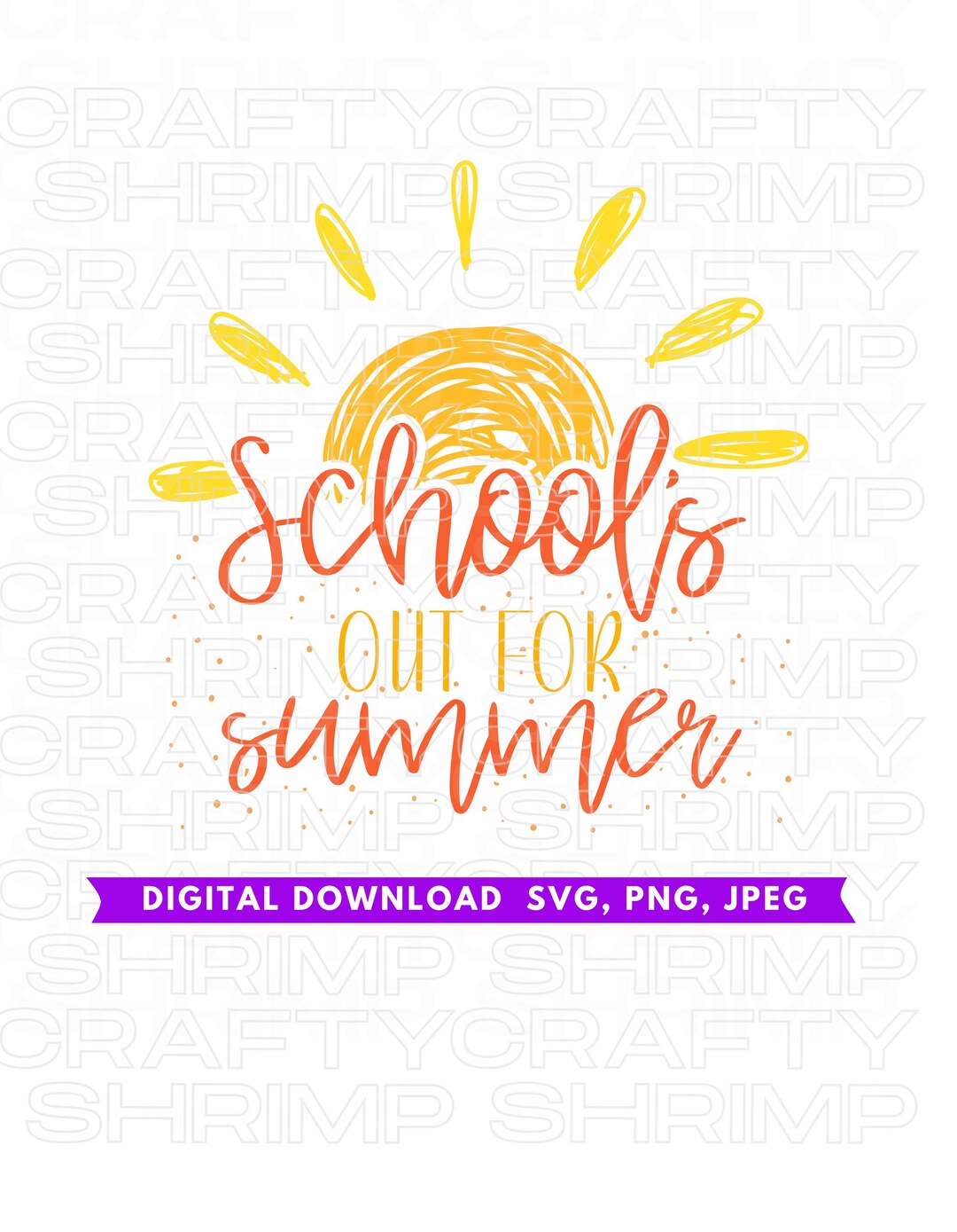 Schools Out for Summer SVG, Summer PNG - Etsy