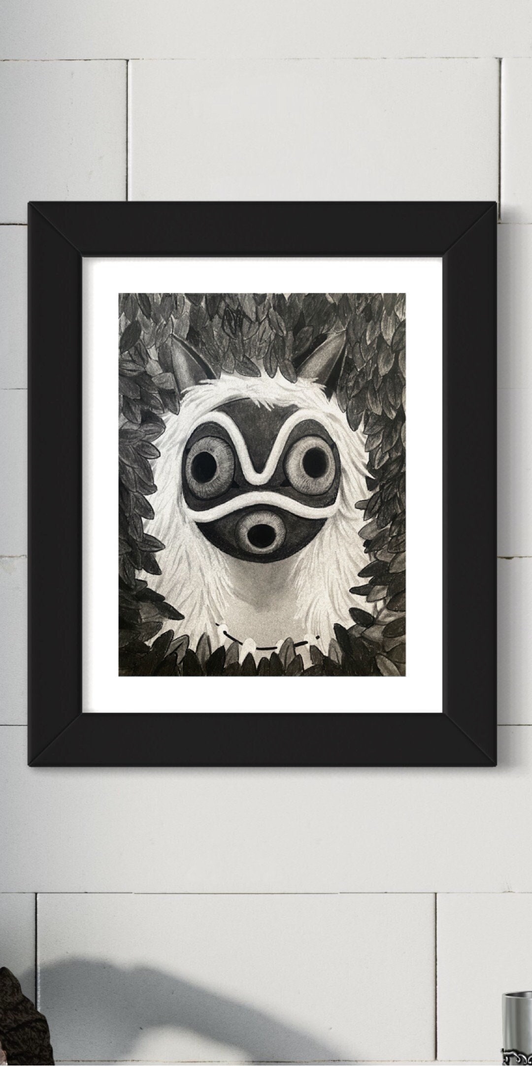 Princess Mononoke Limited Fine Art Print: san in the Forest. 9x12 - Etsy