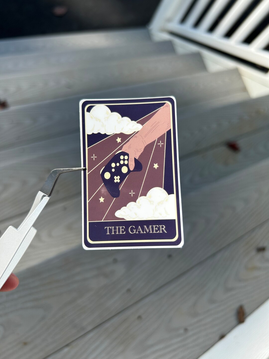 Tarot Card Inspired Sticker Decal the Gamer - Etsy