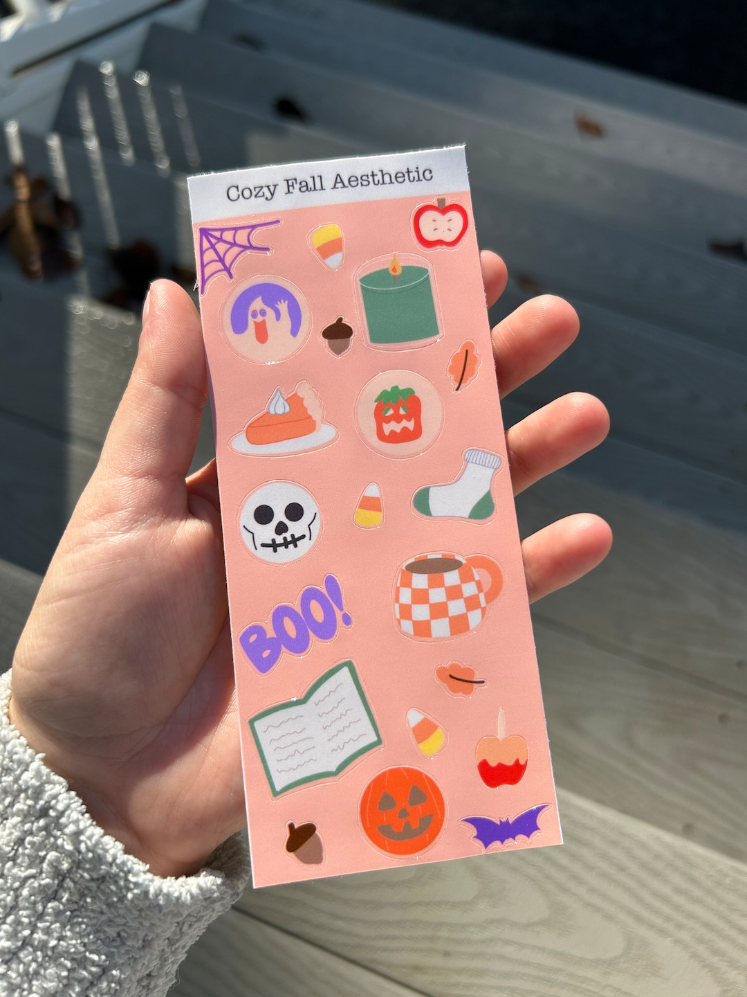 Comfy Cozy Fall Aesthetic Sticker Sheet - Etsy