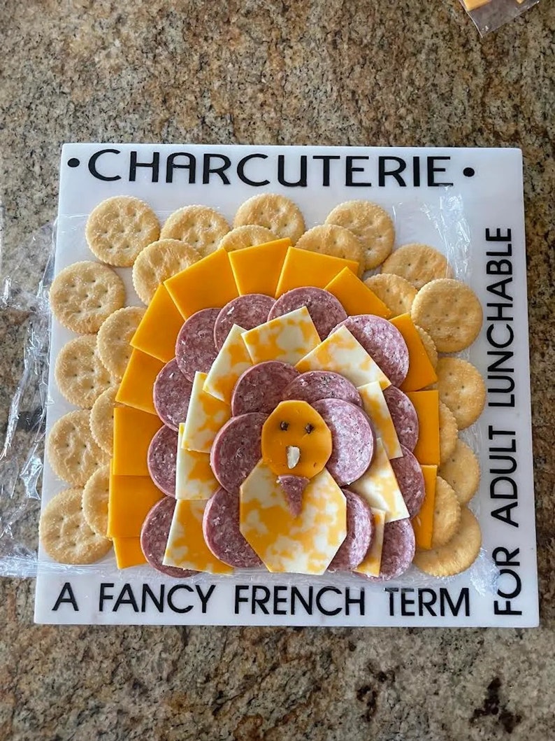 12 Charcuterie White Marble Board Forever Etched in Stone - Etsy