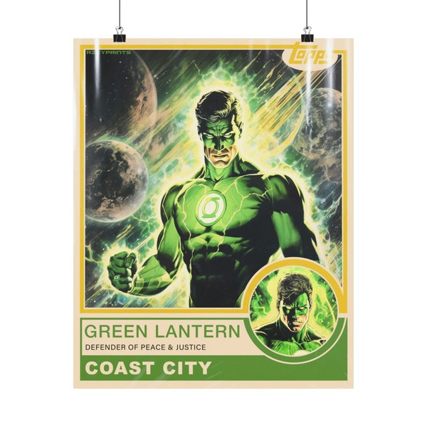 Green Lantern Poster - Etsy
