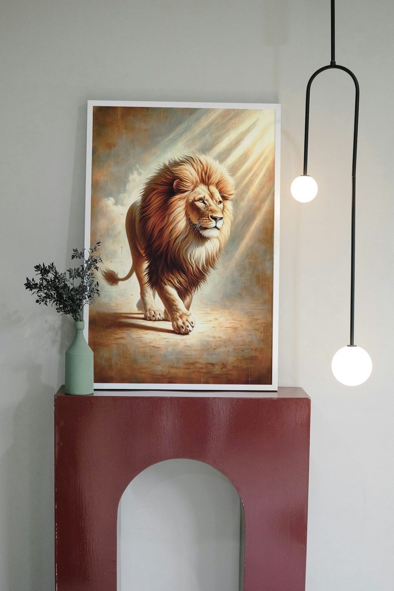 The Lion of Judah DIGITAL DOWNLOAD, Digital-downloadable Christian Art ...