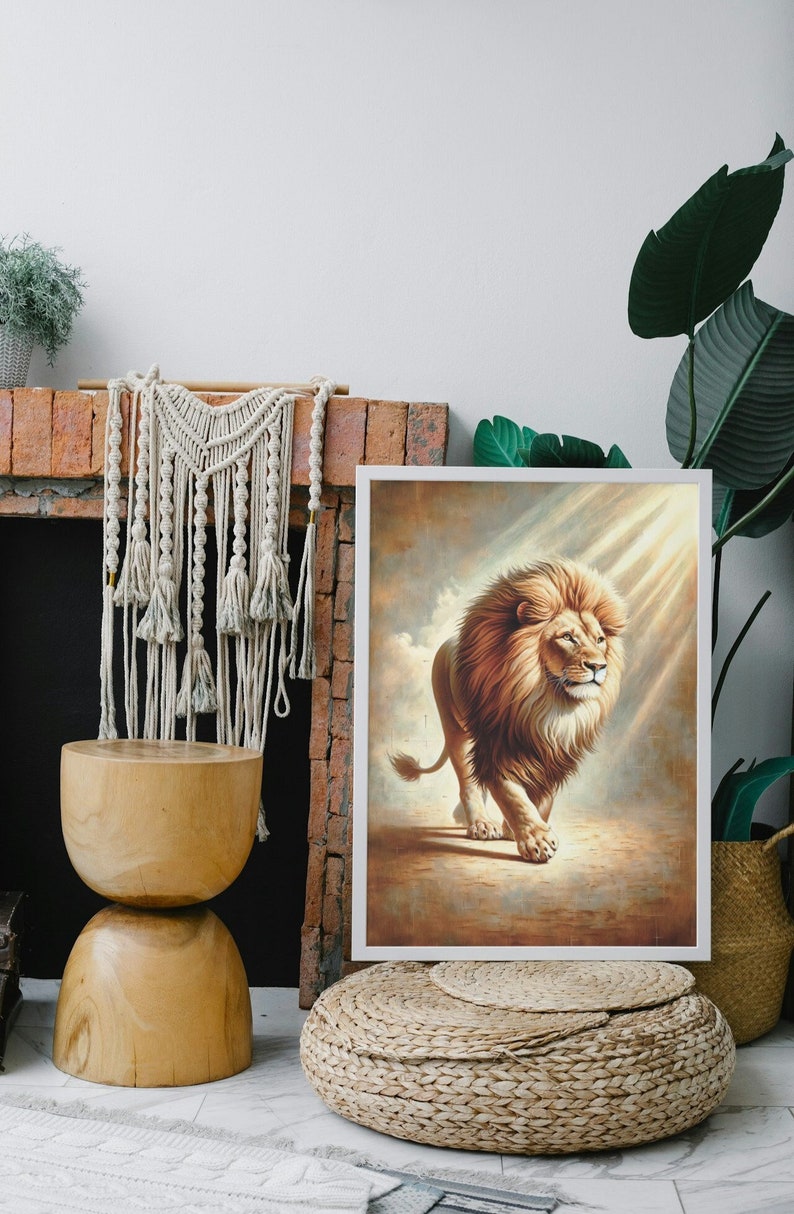 The Lion of Judah DIGITAL DOWNLOAD, Digital-downloadable Christian Art ...