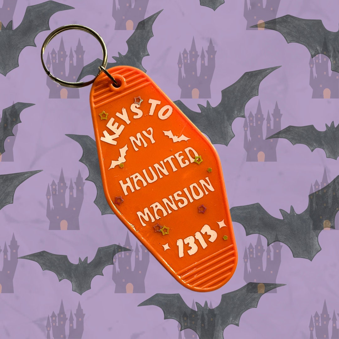 Motel Keychain Keys to My Haunted Mansion - Etsy