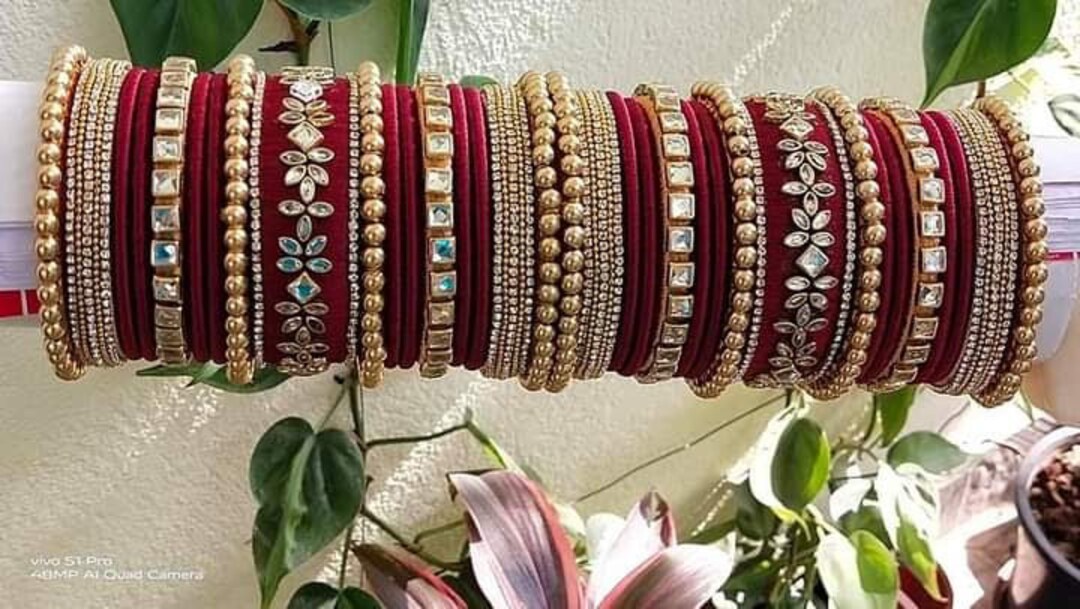 Bangels Hand Made Traditional Collection in Artificial Jwellery - Etsy