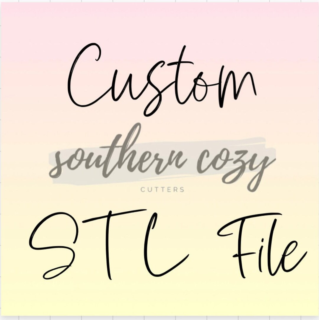 Custom STL File for Cookie Cutters / Digital Download / A Different ...