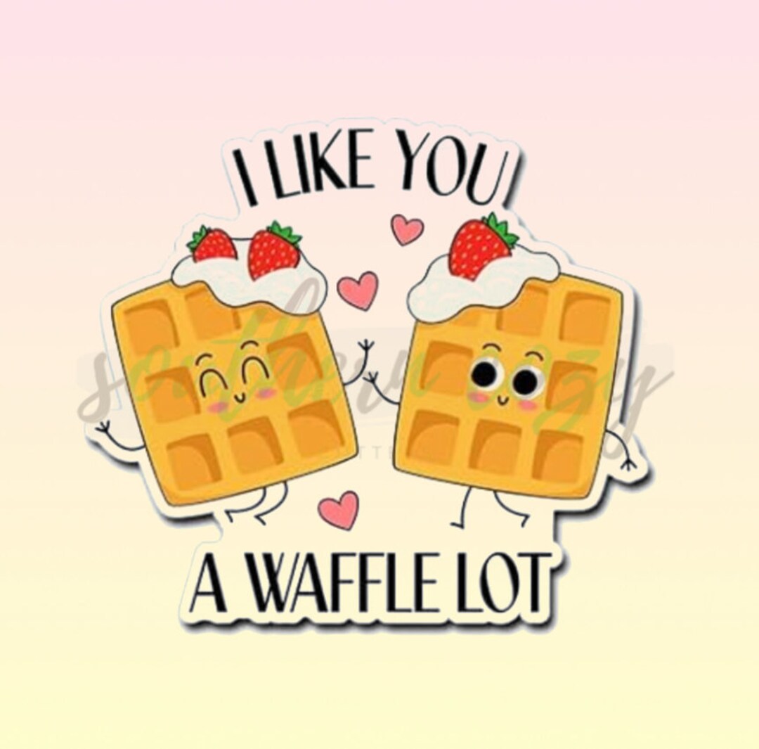 I Like You a Waffle Lot 4.5" Cookie Cutter STL File Digital Download - Etsy