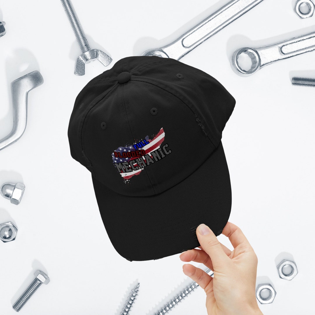 Mechanic Hat, Full Blooded Mechanic Hat, Mans Hat, Womans Hat, Fathers ...