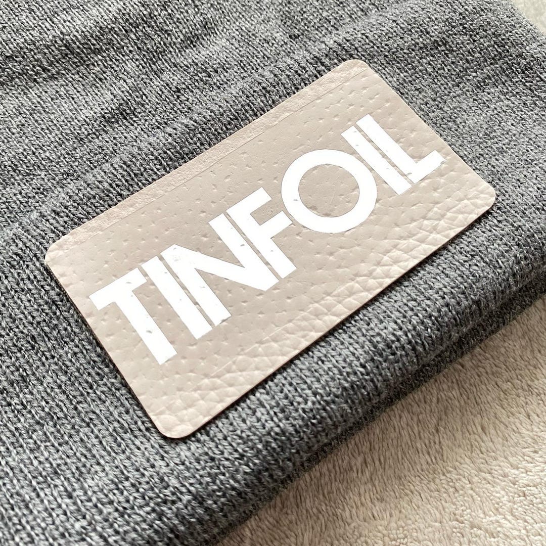 Tinfoil Hat Winter Toque Cuffed Beanie Knit Beanie Gen Z Custom Hat Teen Personalized Gift for ...