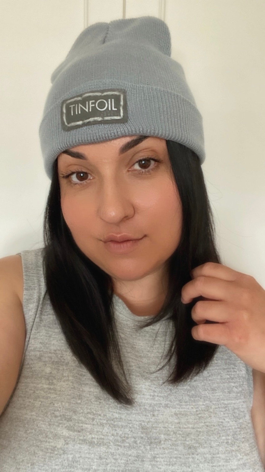 Tinfoil Hat, Winter Toque, Knit Beanie - Etsy