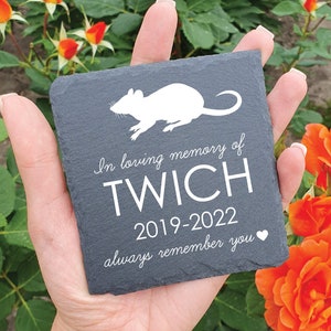 Personalized Rat Memorial Stone, Garden Stone, With Picture, Memorial ...