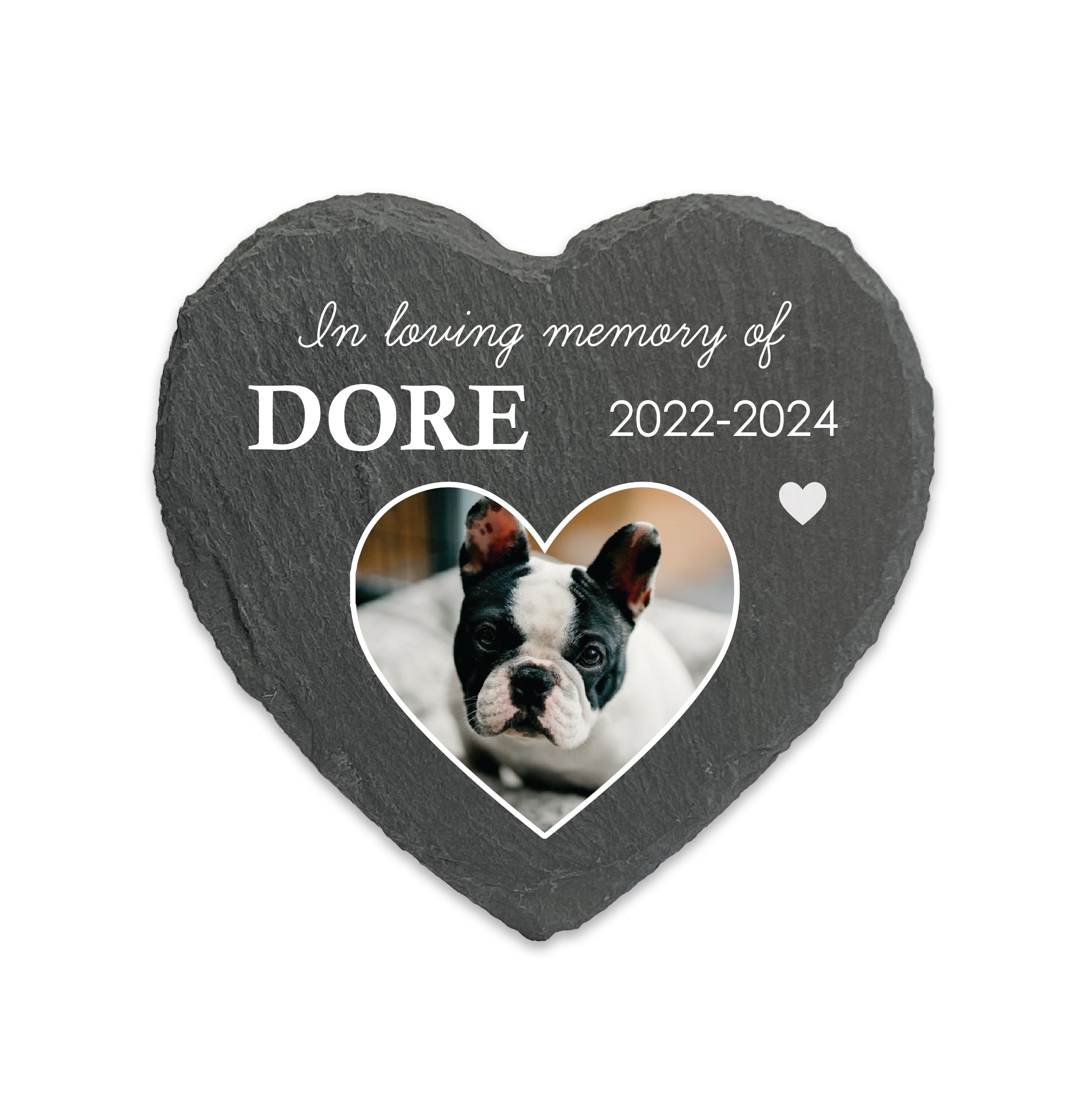 Personalized Dog Memorial Stone, With Picture, Garden Slate, Memorial ...