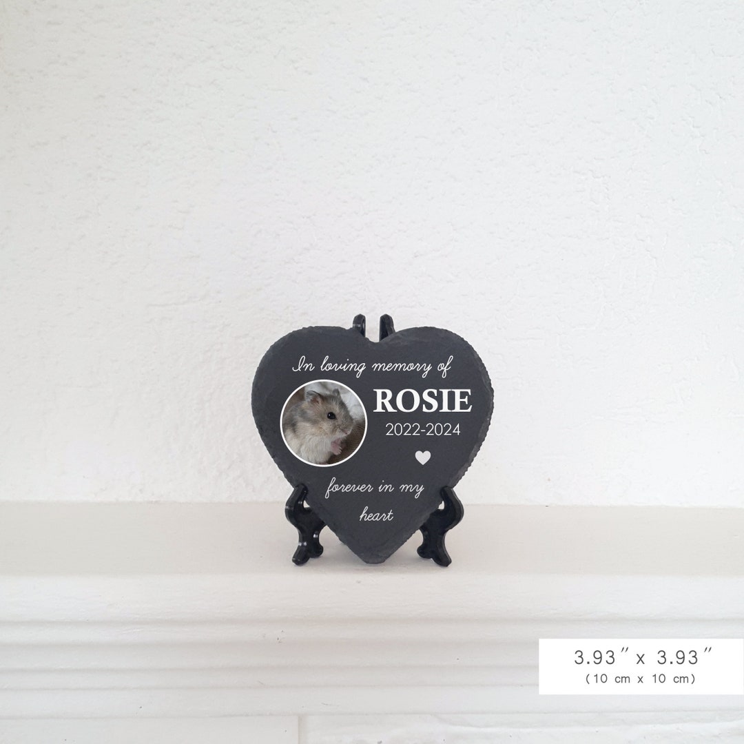 Personalized Hamster Memorial Stone, With Picture, Garden Stone for ...