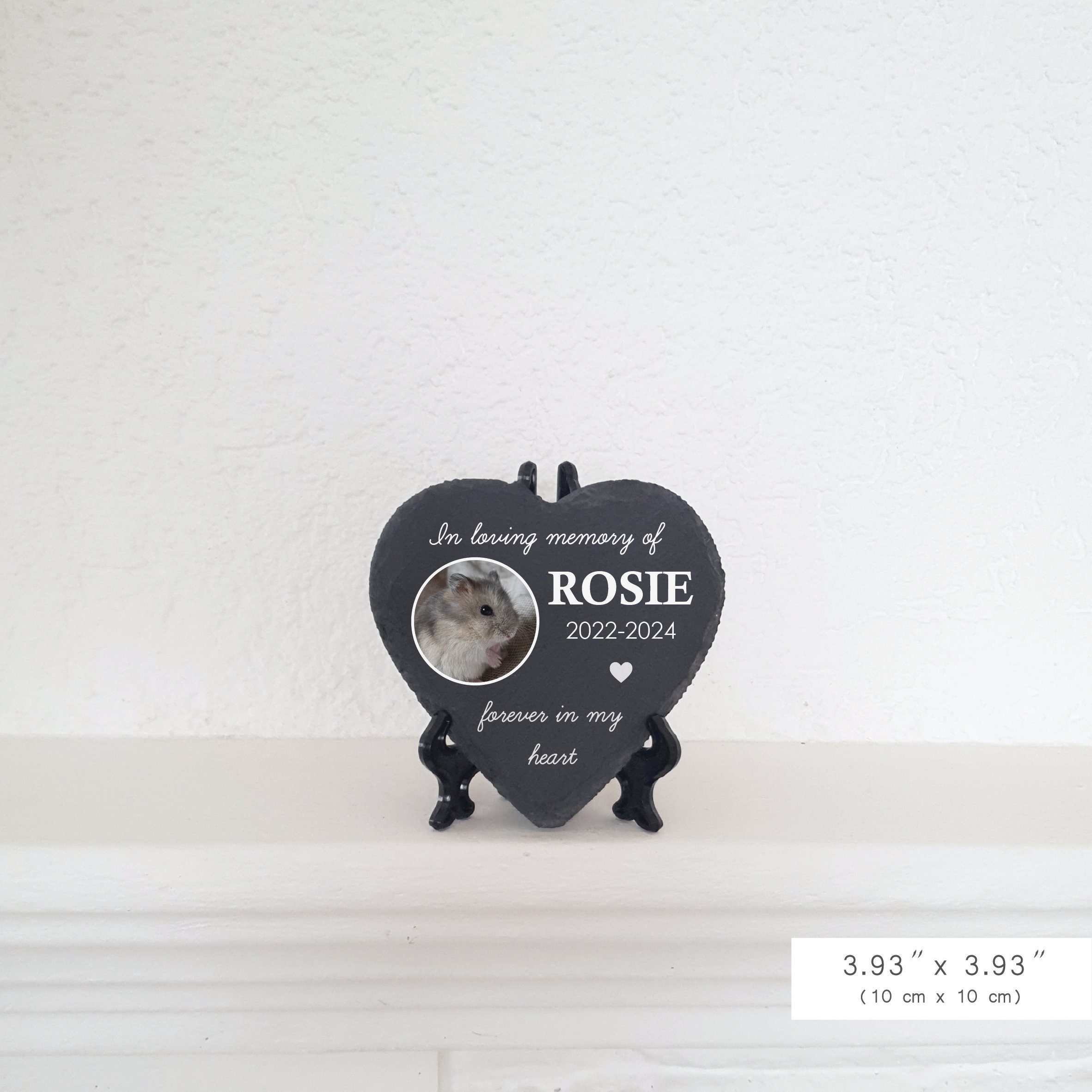 Personalized Hamster Memorial Stone With Picture: Slate Pet Plaque - Etsy