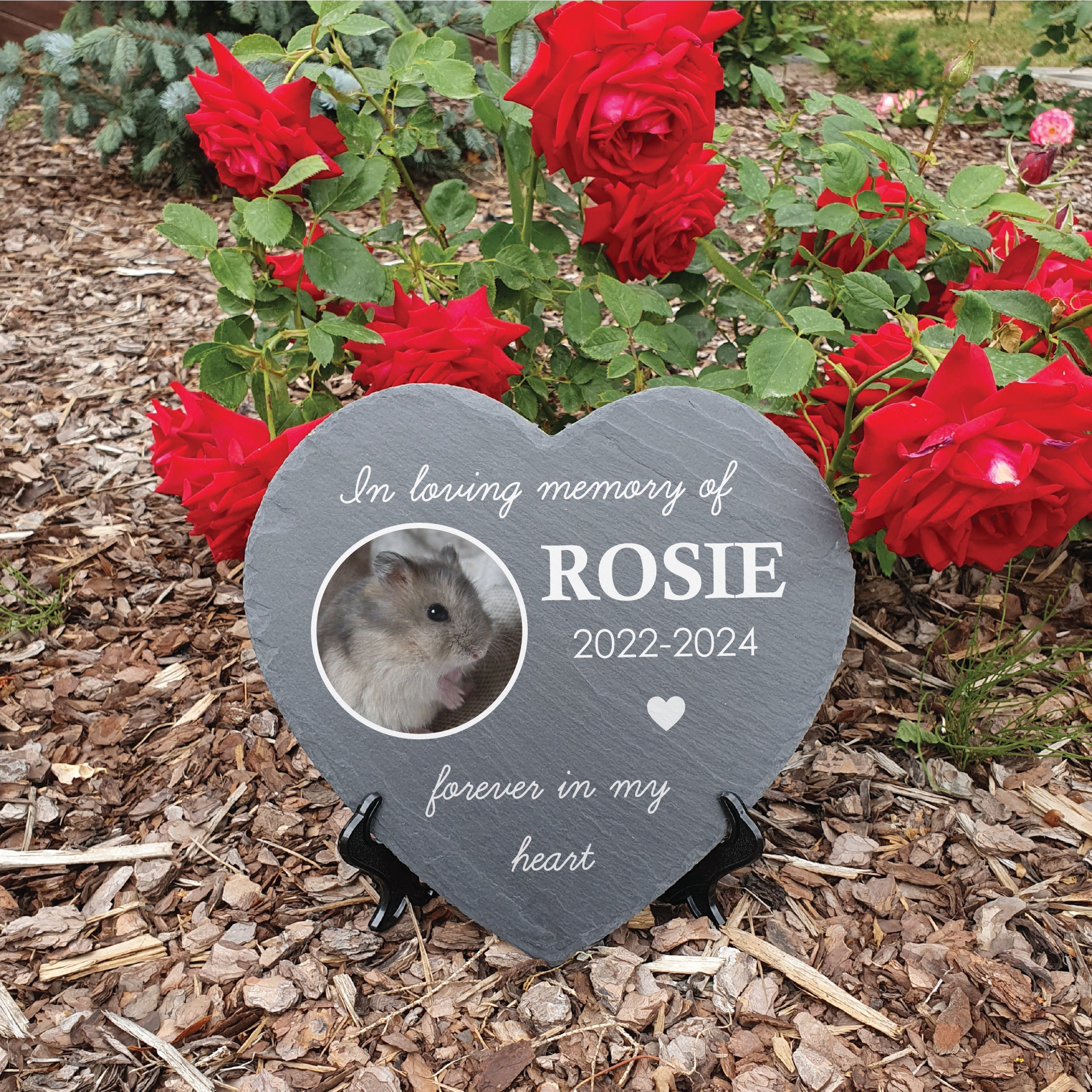 Personalized Hamster Memorial Stone With Picture: Slate Pet Plaque - Etsy