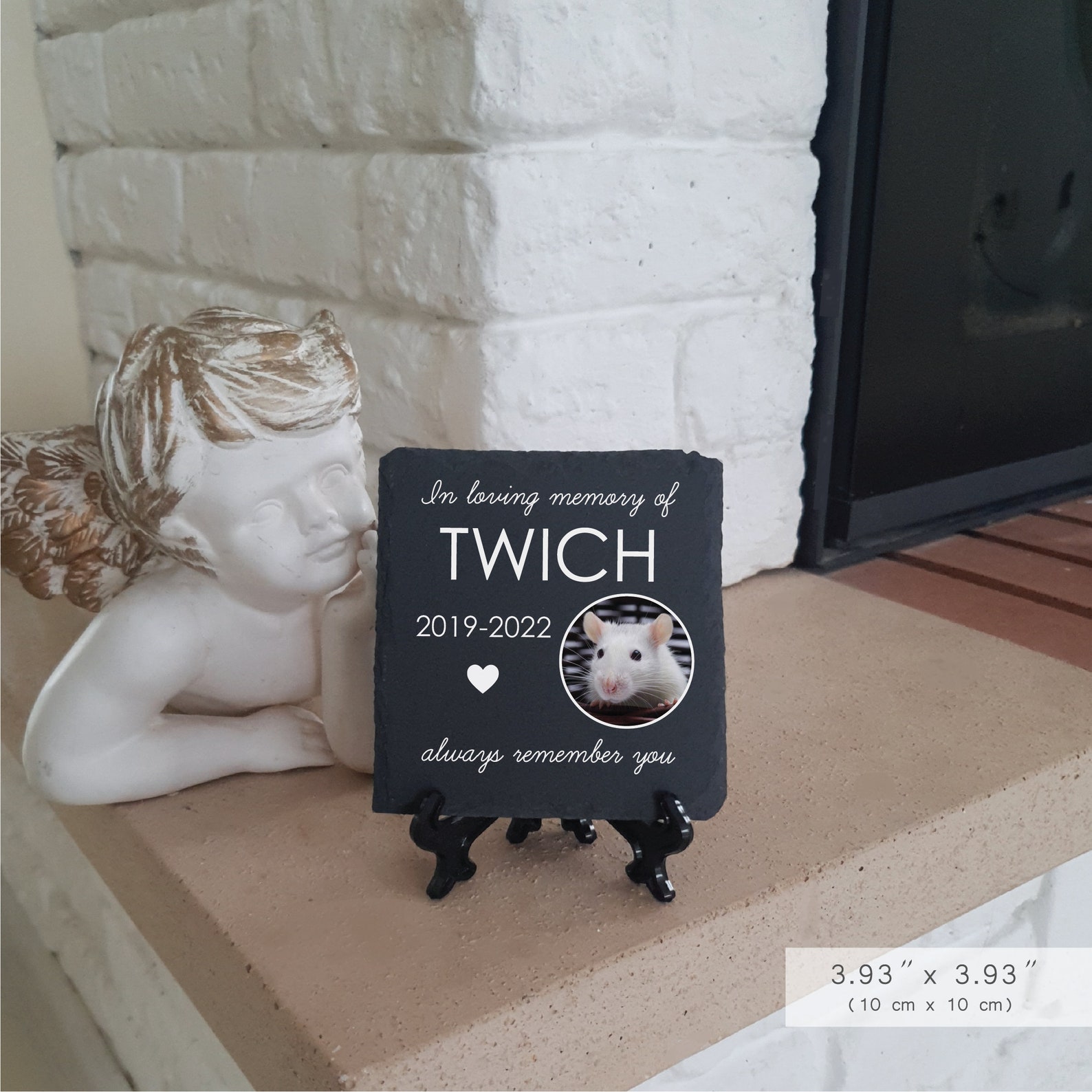 Personalized Rat Memorial Stone, Garden Stone, With Picture, Memorial ...