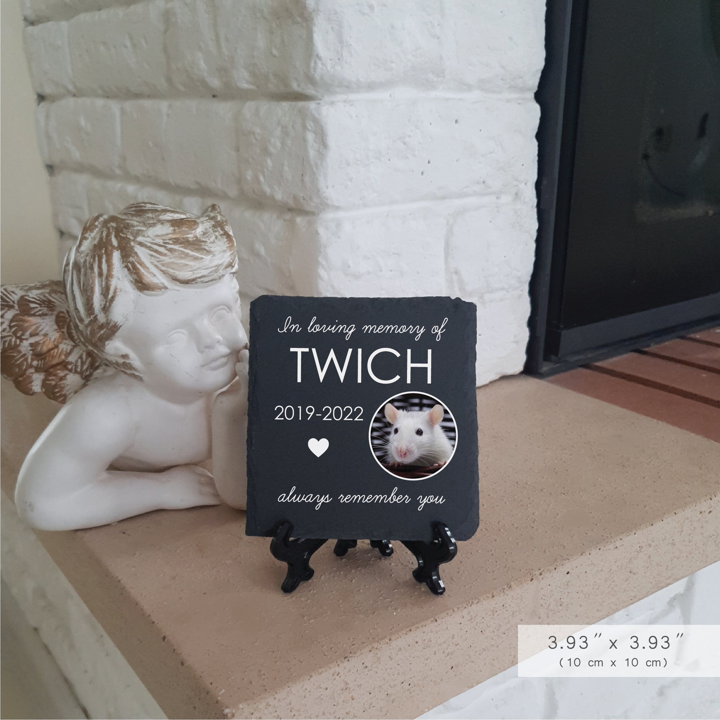 Personalized Rat Memorial Stone, Garden Stone, With Picture, Memorial ...