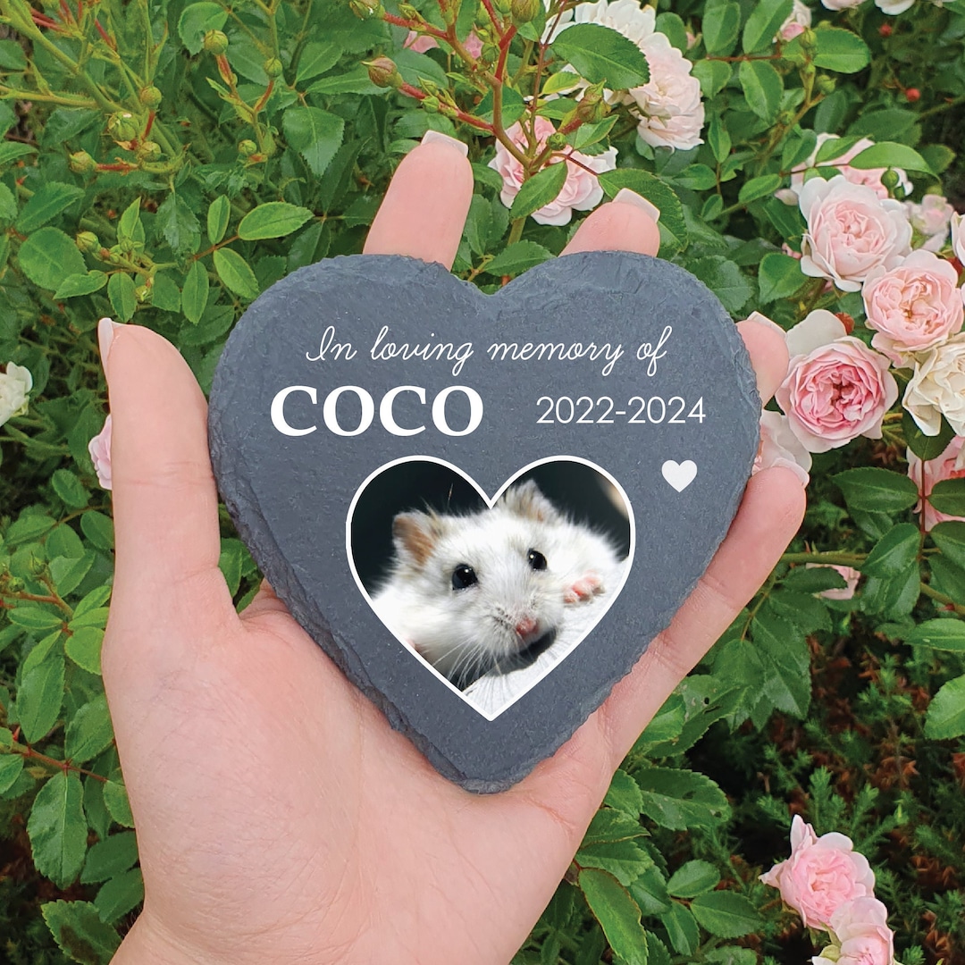 Personalized Hamster Memorial Stone: Custom Slate Pet Headstone - Etsy