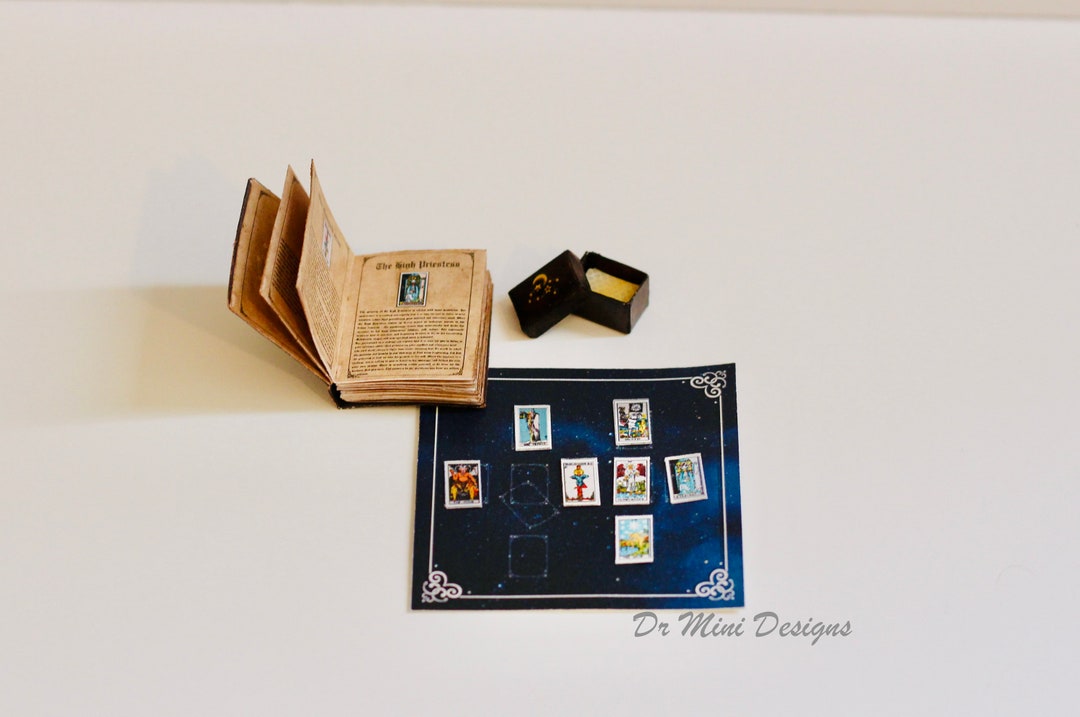 Miniature Tarot Set in 1/12 Scale - Etsy