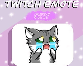 Twitch Emote Pack 1 Gray Cat - Etsy