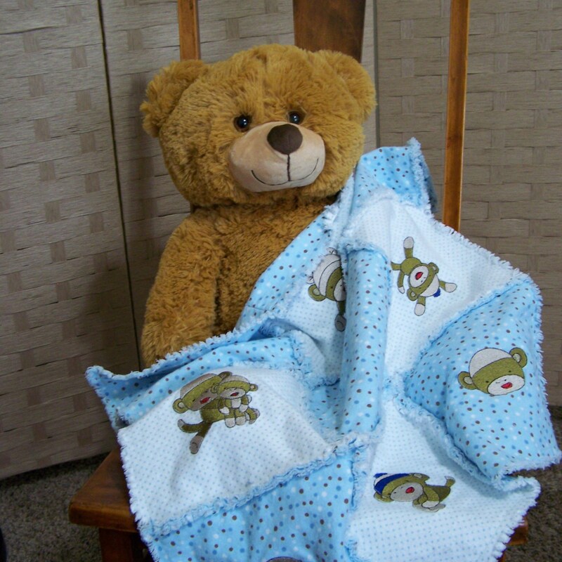 Monkey Rag Quilt - Etsy