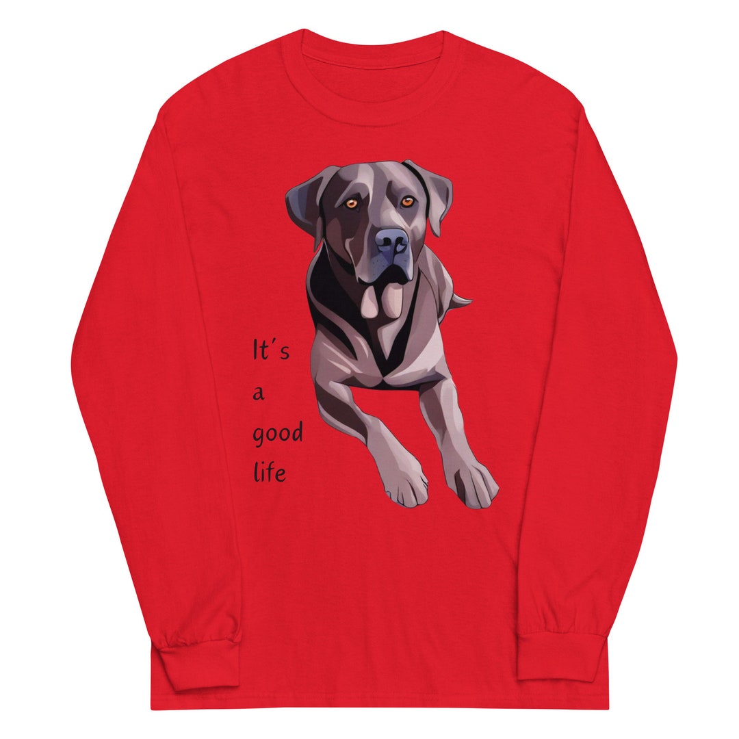 Gildan Long Sleeve Shirt - It's A Good Life - Dog - Etsy