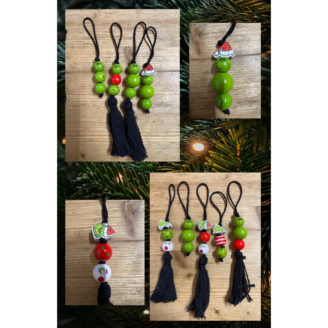 Mr. Grinch Ornaments/key Chains - Pack of 4 - Etsy