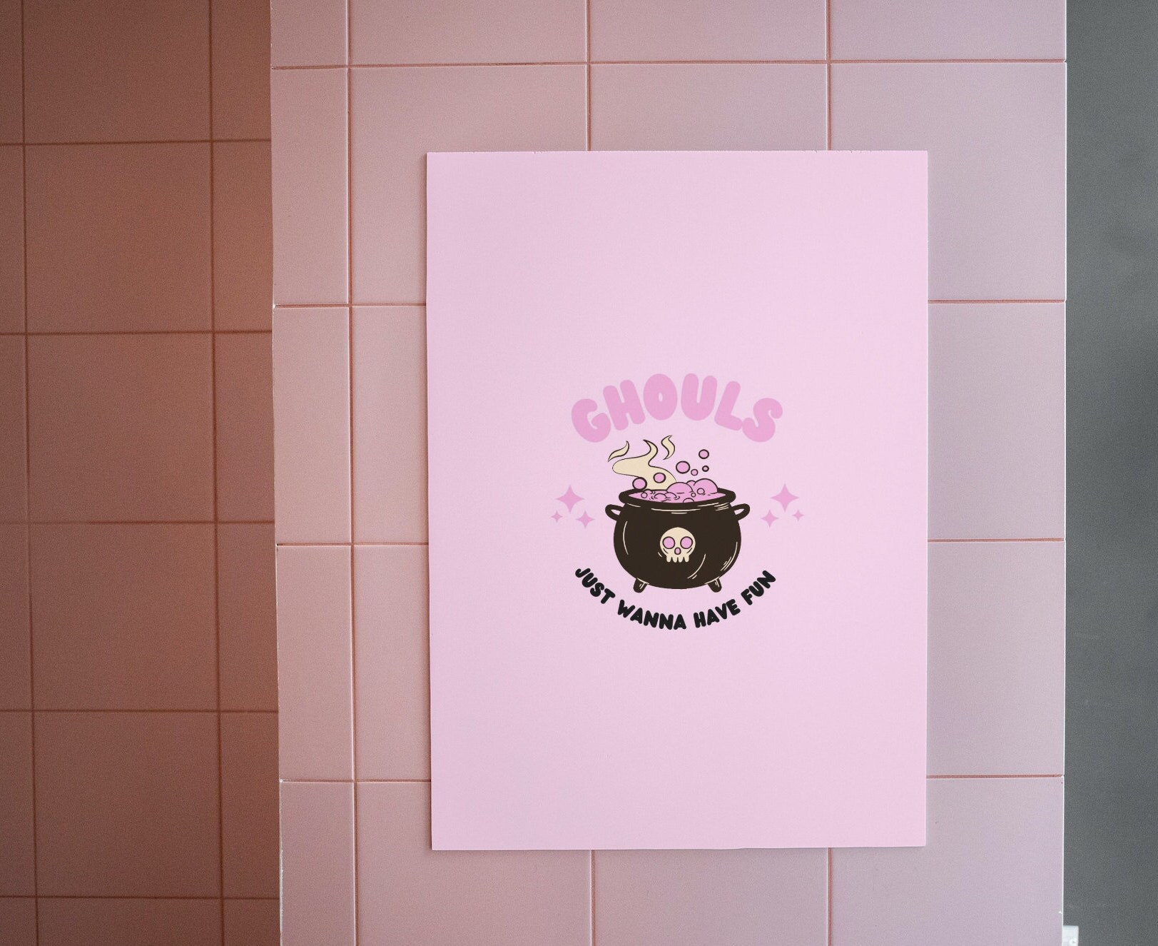 Ghoul Printable Poster, Digital Halloween Posters, Ghouls Just Wanna ...