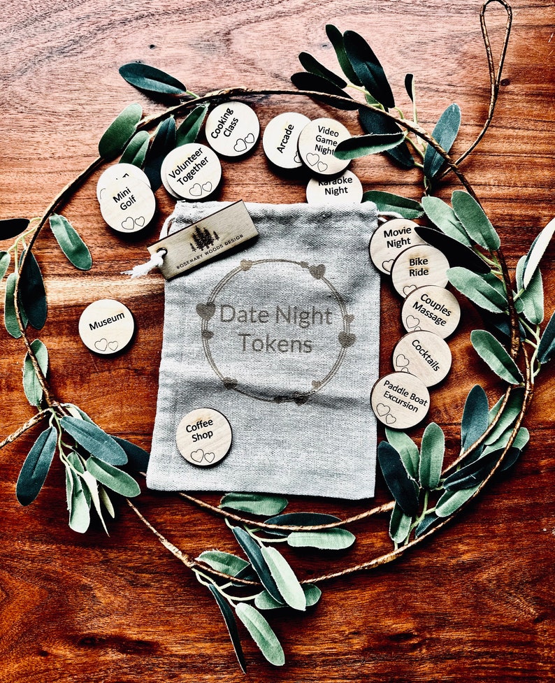 Valentine's Day Gift for Couples, Date Night Idea Tokens, Date Night ...