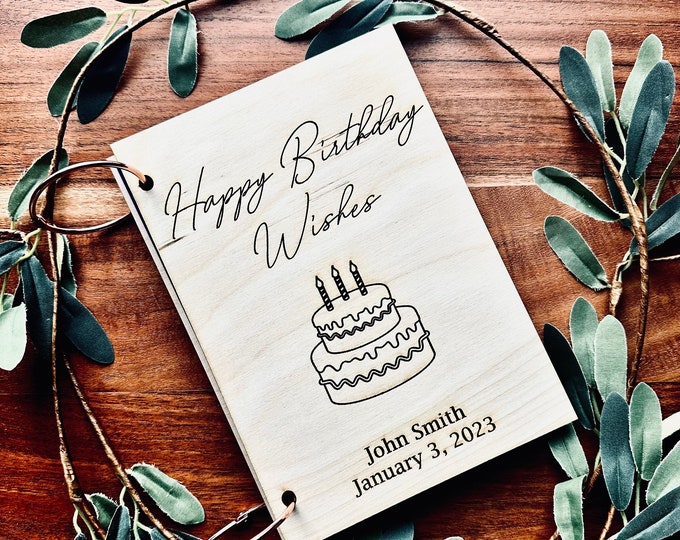 Cards of Birthdays Past Wooden Card Holder, Greeting Card Holder ...