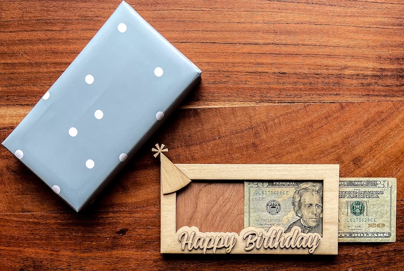 Happy Birthday Cash Holder, Birthday Custom Gift, Cash Gift, Money Card ...